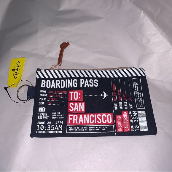 Accessories | Chalo San Francisco Boarding Pass Pouch | Poshmark